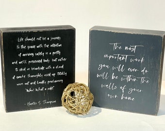 Wood Block Sign | Etsy