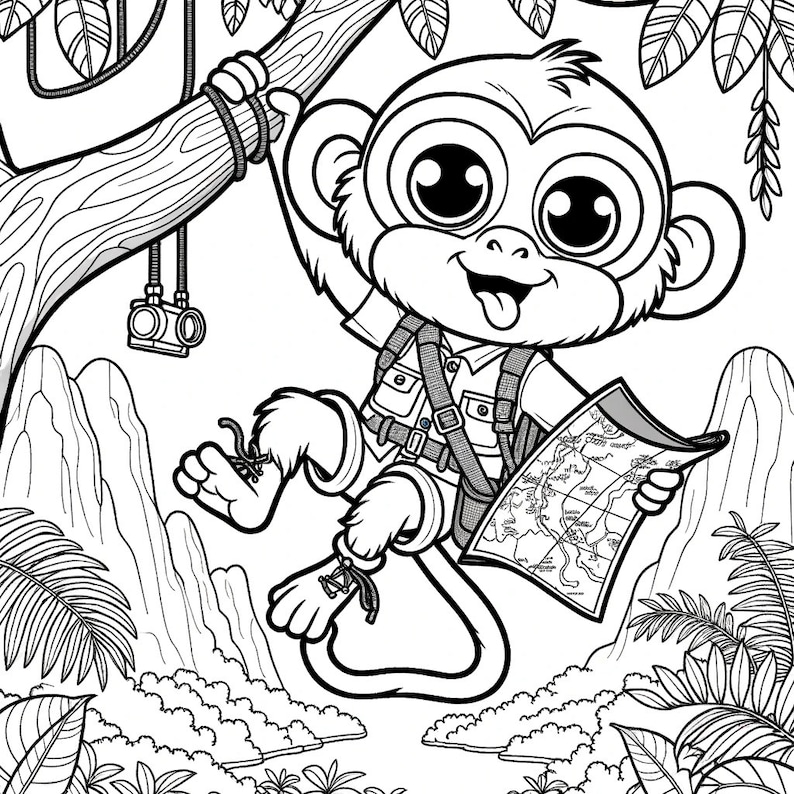 Adorable Coloring Pages: Cute Animals to Color / Cute Animal Coloring ...