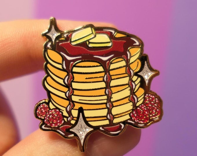 Pancake Enamel Pin - Etsy Canada
