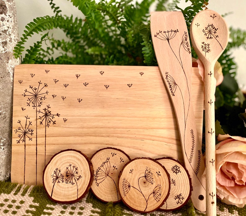 Pyrography Wooden Chopping Boards - Etsy