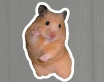 Hamster Peace Sign | Etsy
