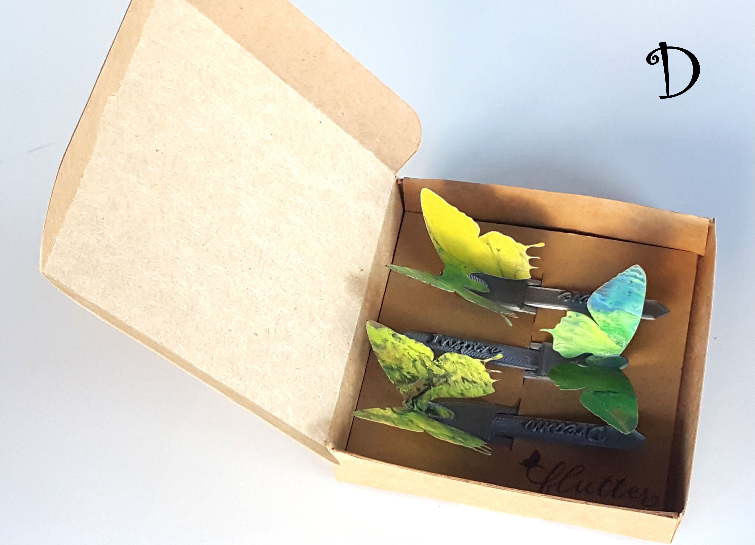 Color Splash Butterfly Bookmarks - Etsy