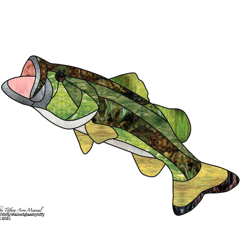 Bass Stained Glass - Etsy