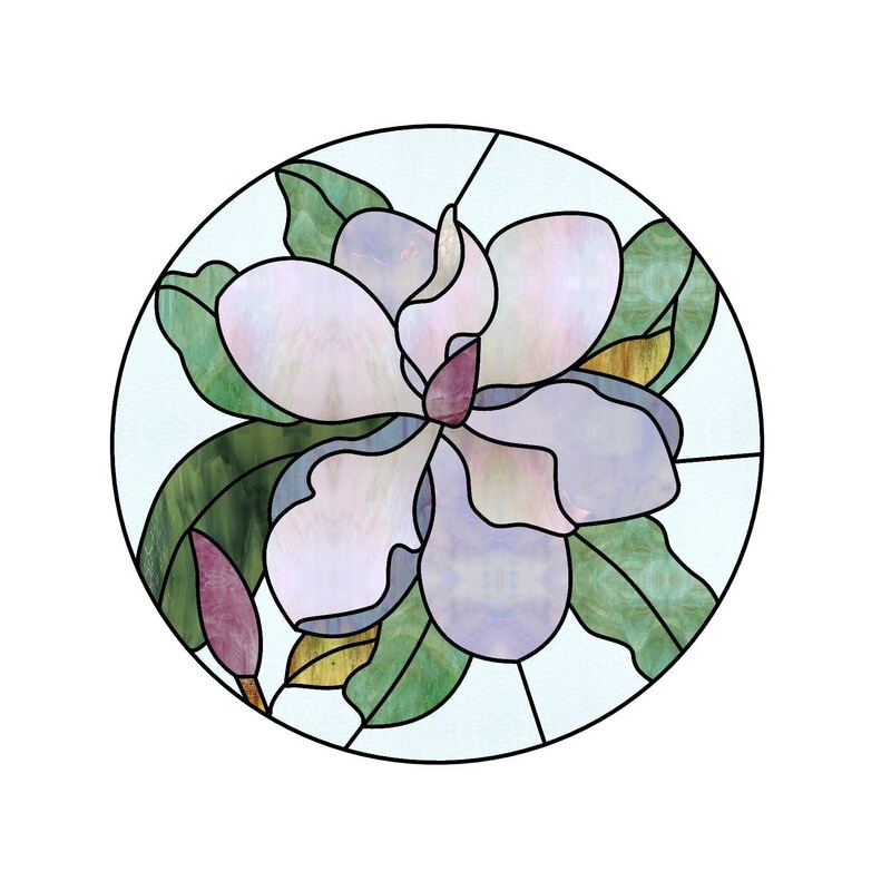 Stained Glass Magnolia - Etsy