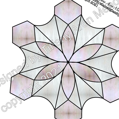 Moon & Stars Stained Glass Pattern JPG and PDF Digital File - Etsy