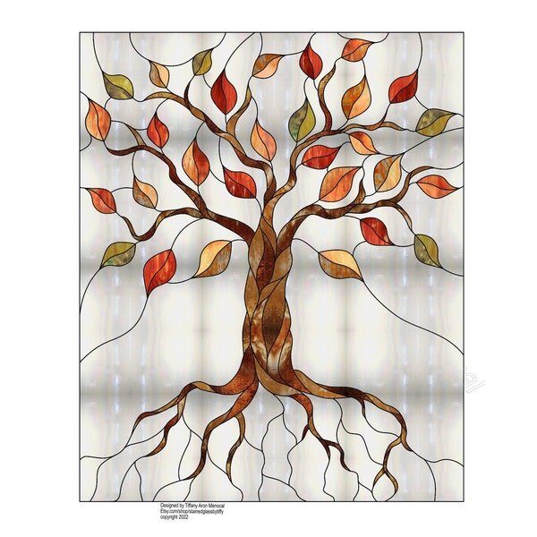 Stained Glass Tree - Etsy