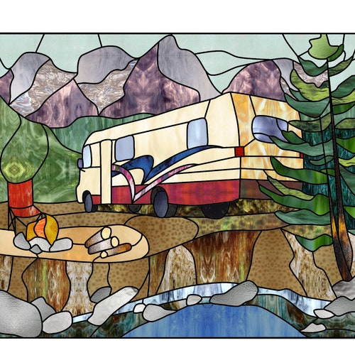 Cherry Blossom Tree Stained Glass Pattern Digital Download - Etsy