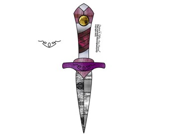 Stained Glass Knife - Etsy