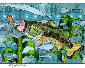 Bass Stained Glass | Etsy