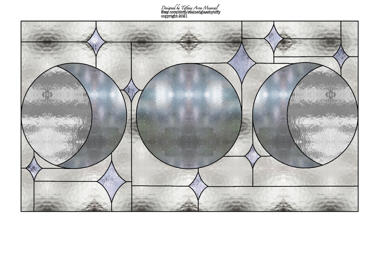 Moon Phase Stained Glass Pattern Digital Download - Etsy