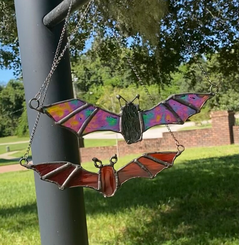 Bat Stained Glass Pattern Digital Download - Etsy