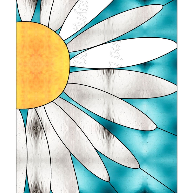 Stained Glass Daisy - Etsy