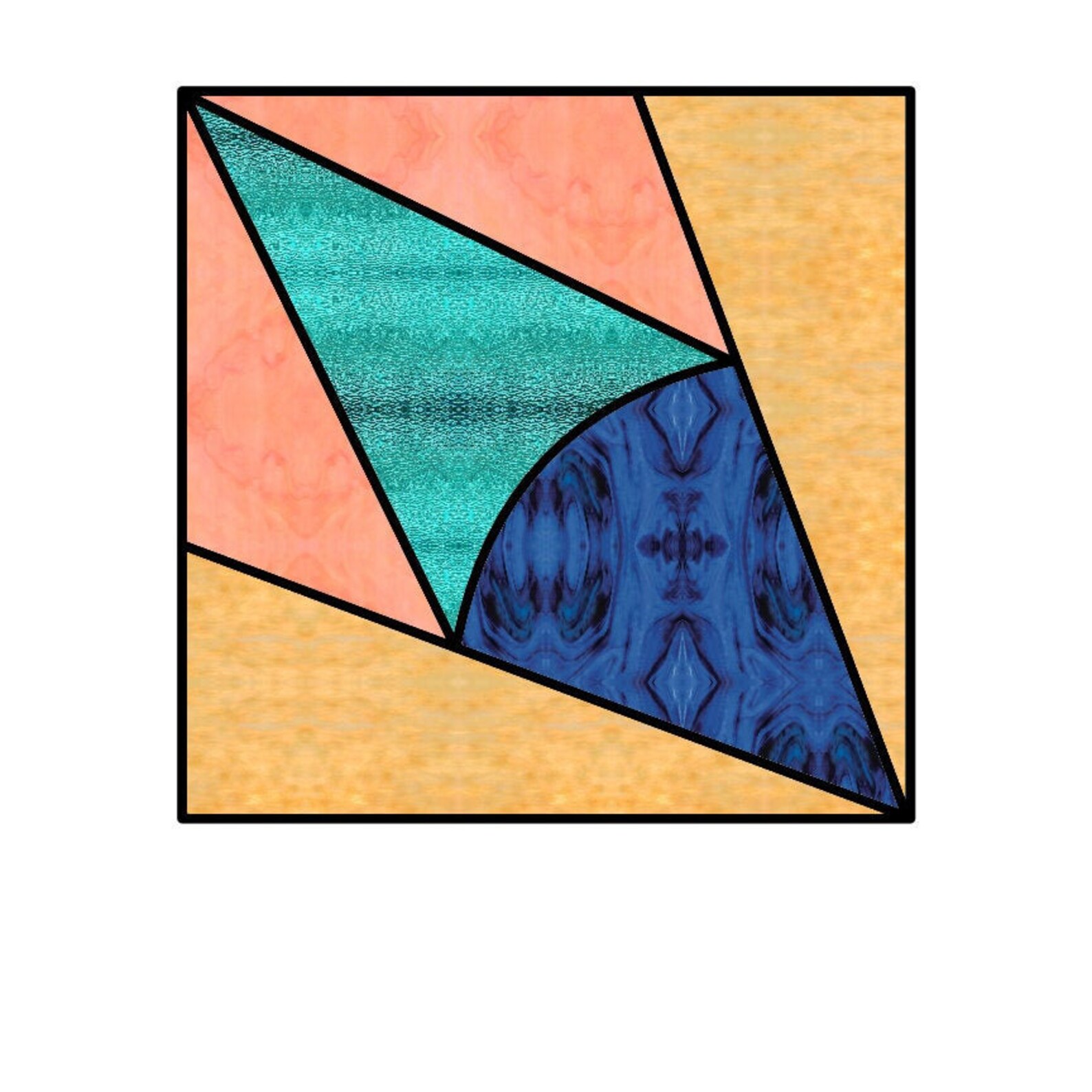 Spinner Stained Glass Pattern Digital Download - Etsy