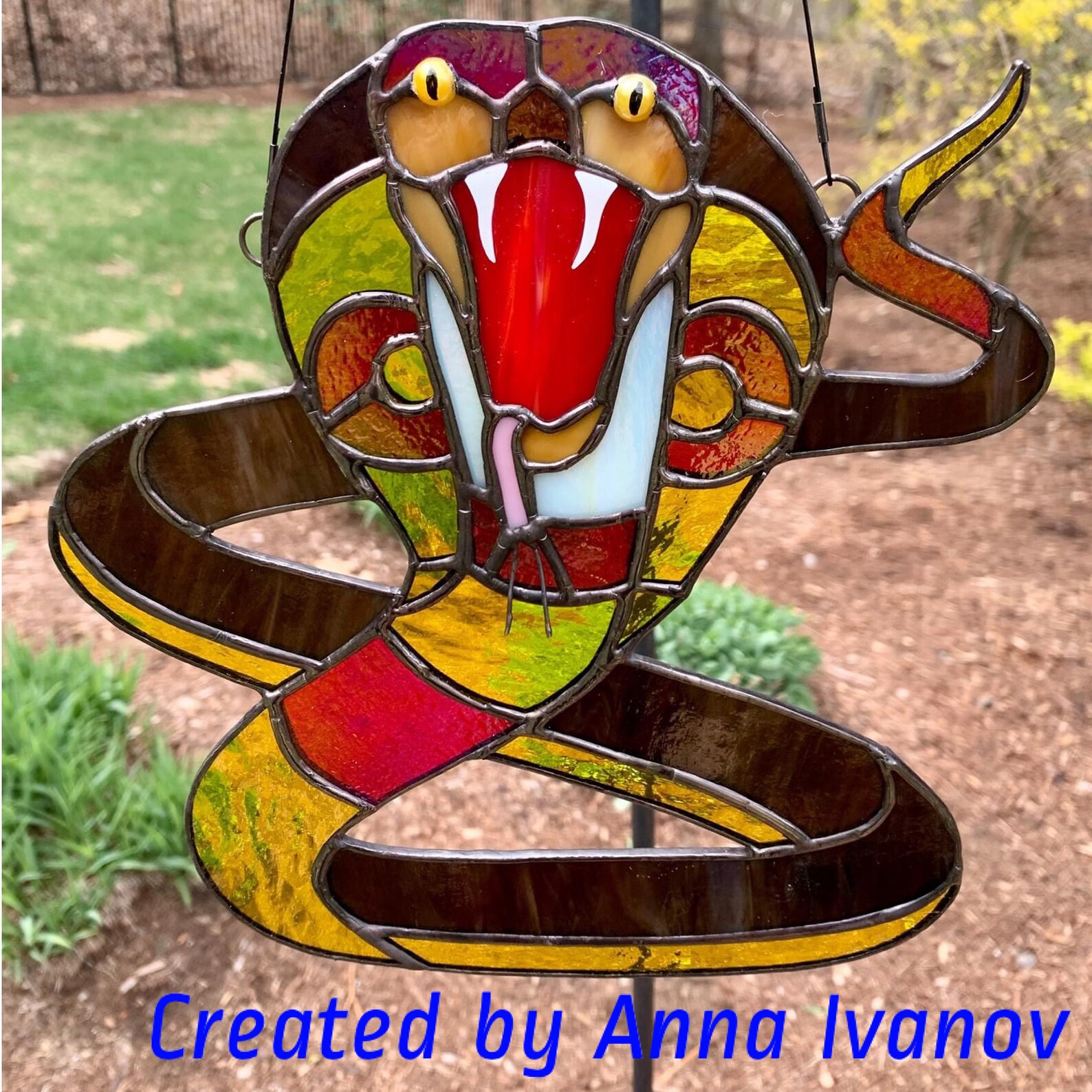 Cobra Snake Stained Glass Pattern Digital Download - Etsy