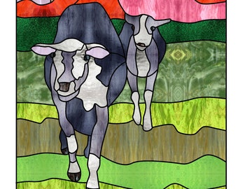 Stained Glass Goats - Etsy