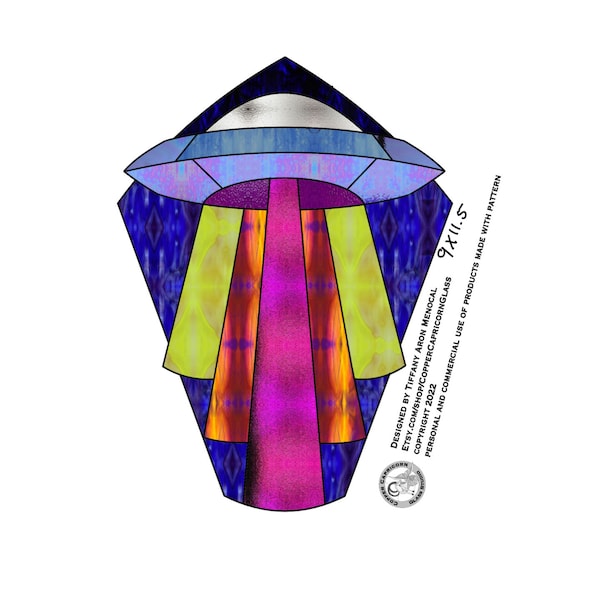 Stained Glass Ufo - Etsy