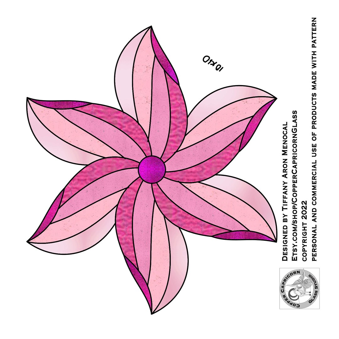 Pinwheel Stained Glass Pattern Digital Download - Etsy