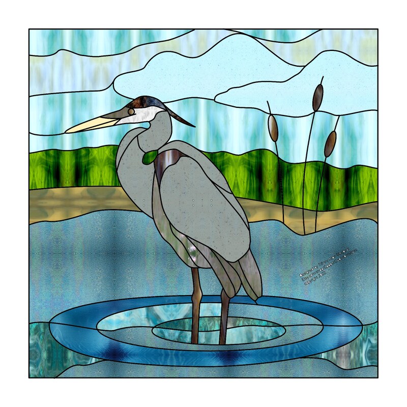 Lake Stain Glass - Etsy