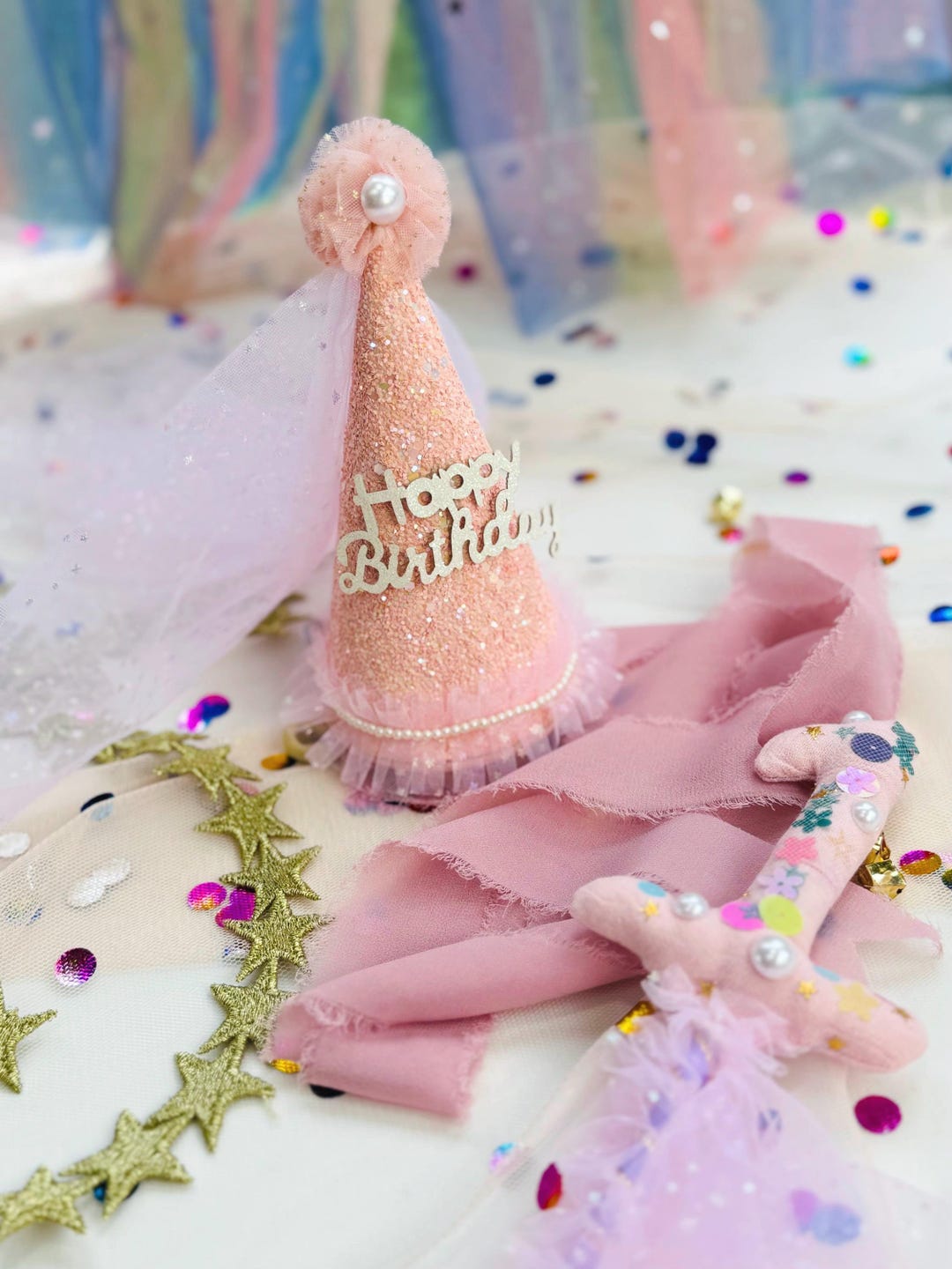 Pearl Pink & Bloom Cascade Crown - Etsy