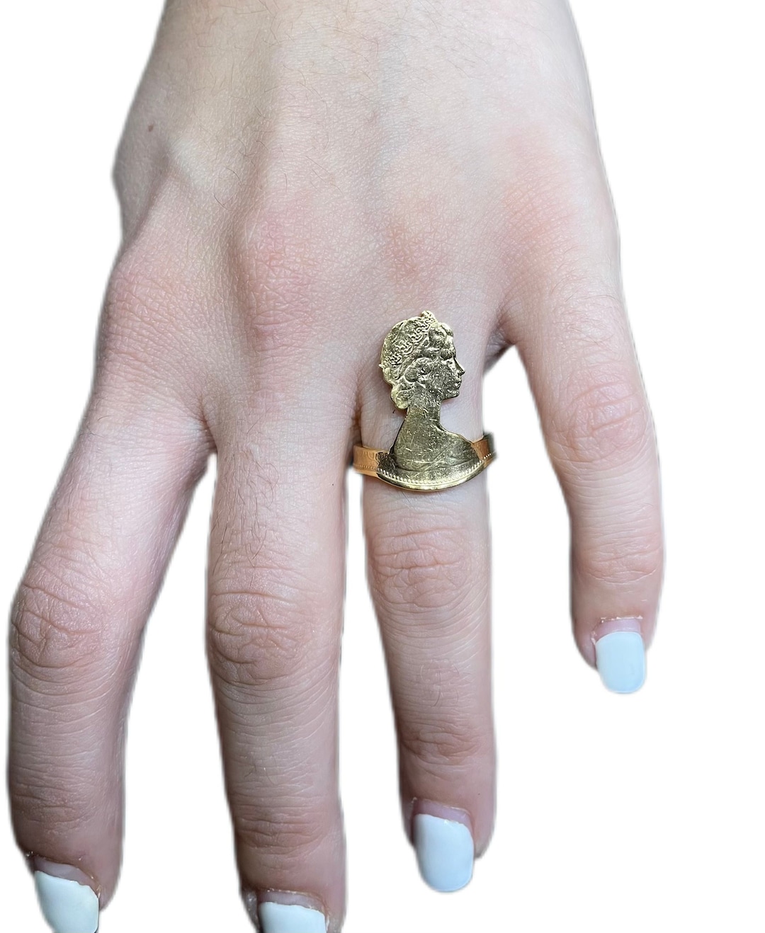 Queen’s Ring, 18K Gold Plated, Queen Elizabeth - Etsy