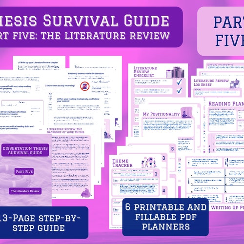 Literature Review Template research / Study / Dissertation / - Etsy