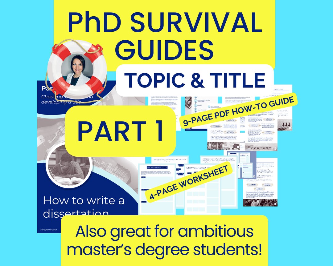 Master’s Degree Student Planner, Study Guide to Choose a Topic, Develop ...