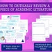 Critical Analysis Guide - Step-by-step PDF for Social Science Students ...