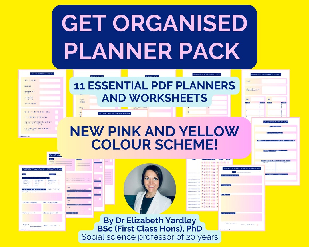 Masters Degree Student Planner, Get Organised and Project Manage Your ...