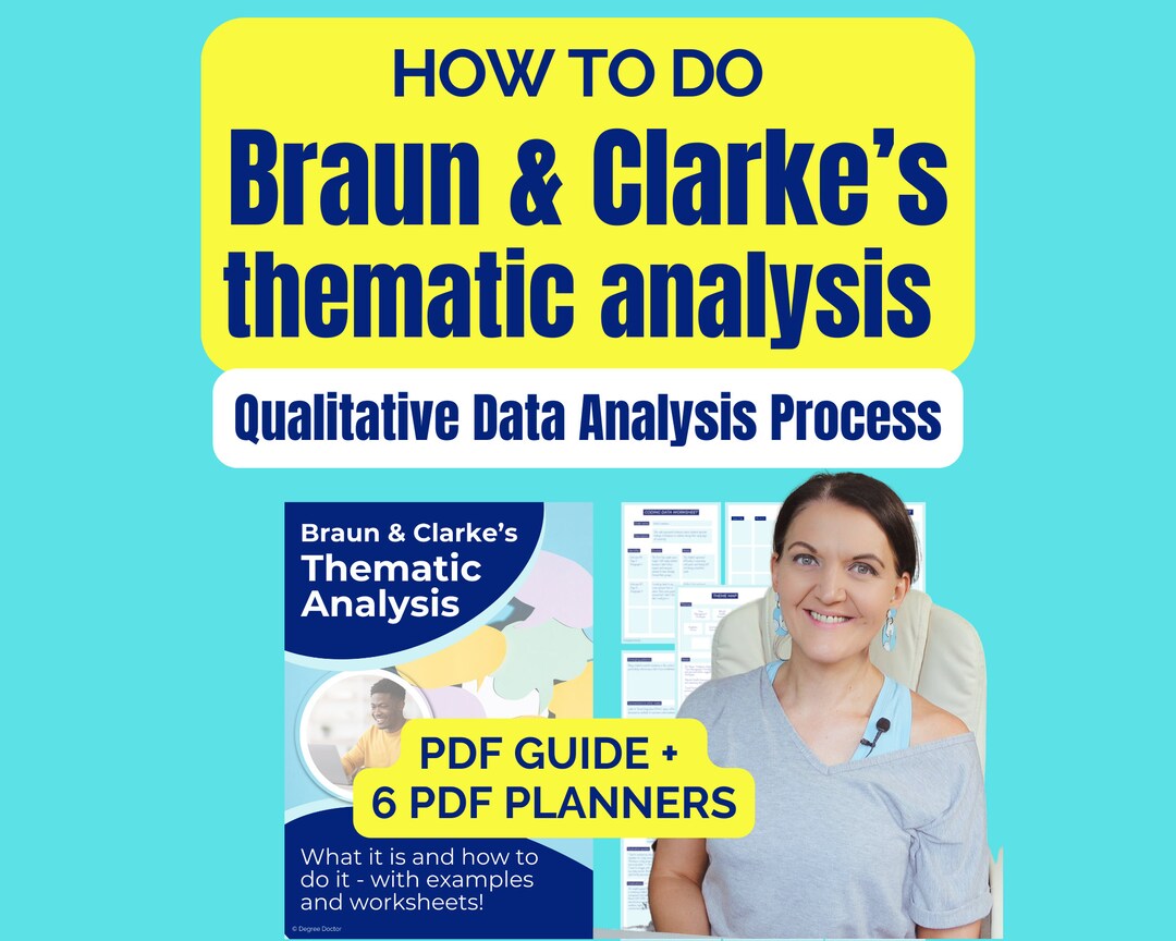 Braun and Clarke's Thematic Analysis 6 Steps Study Guide and Planners ...