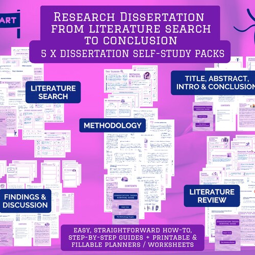 Literature Review Template research / Study / Dissertation / - Etsy
