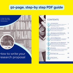 How to Write Your Research Proposal Phd Masters, Self-study Guide With ...