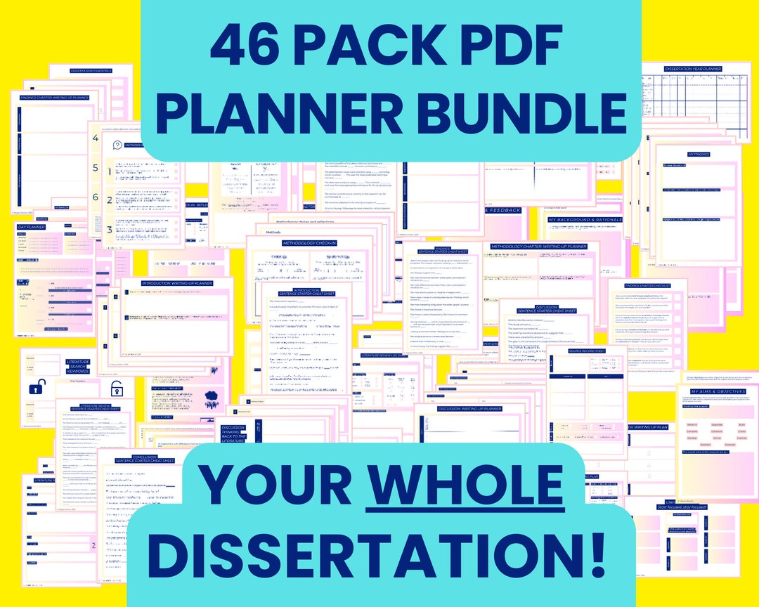 Phd Study Planner Bundle Eliminate Overwhelm, Crush Procrastination and ...