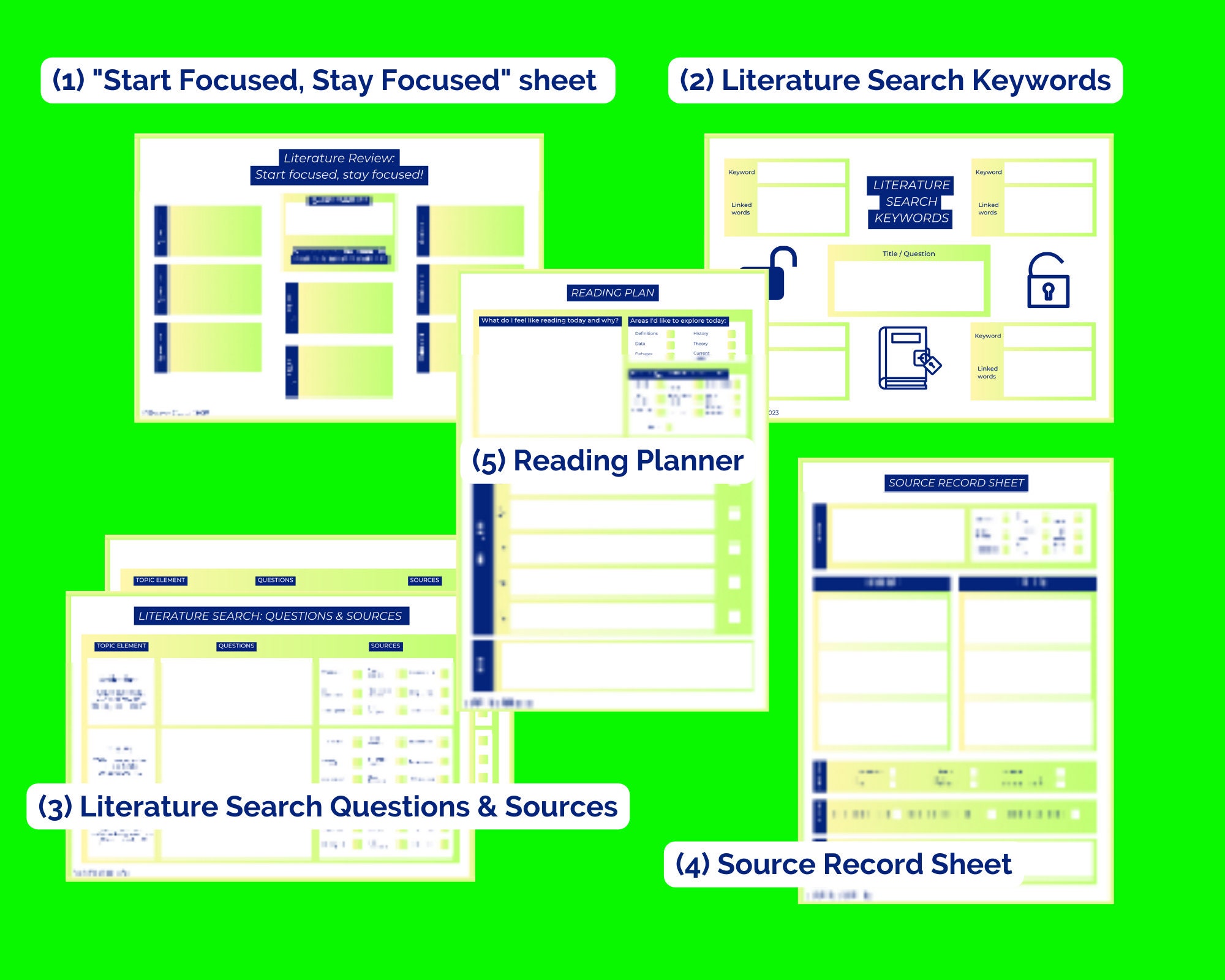 Academic Planner Bundle for Masters Degree Dissertation, Plan Your ...