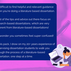 Literature Library Based Dissertation Thesis Planner | Study Guide ...