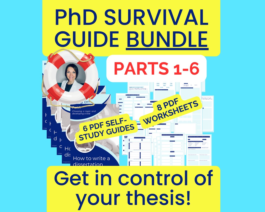 Phd Project Planner: Dissertation Study Guide Bundle (parts 1-6 ...