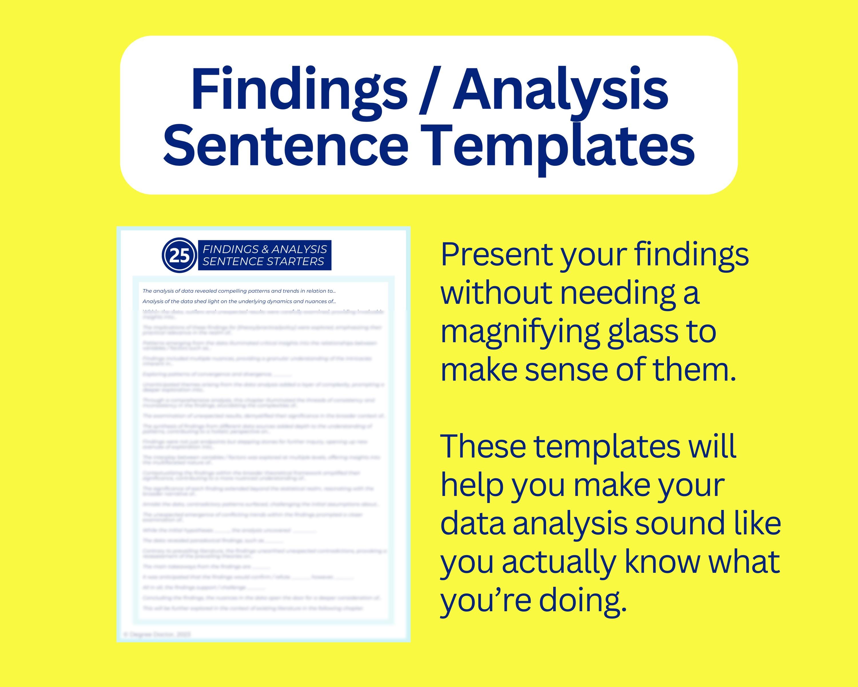 Dissertation Writing Bundle: Sentence Starters & Cheat Sheets - Etsy