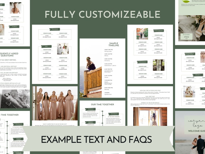 Wedding Planner Welcome Guide DIGITAL Template, New Client Welcome ...