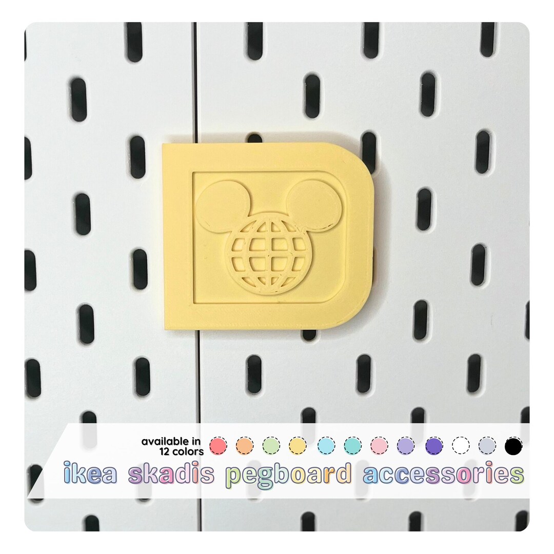1970s Disney "d" Logo Medallion for IKEA Skadis Pegboard – 12 Colors ...