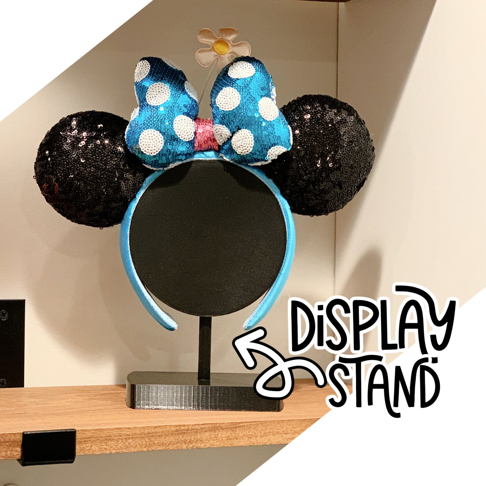 Disney Minnie Mouse Ear Display Stand 3D Printed PLA BLACK | Etsy