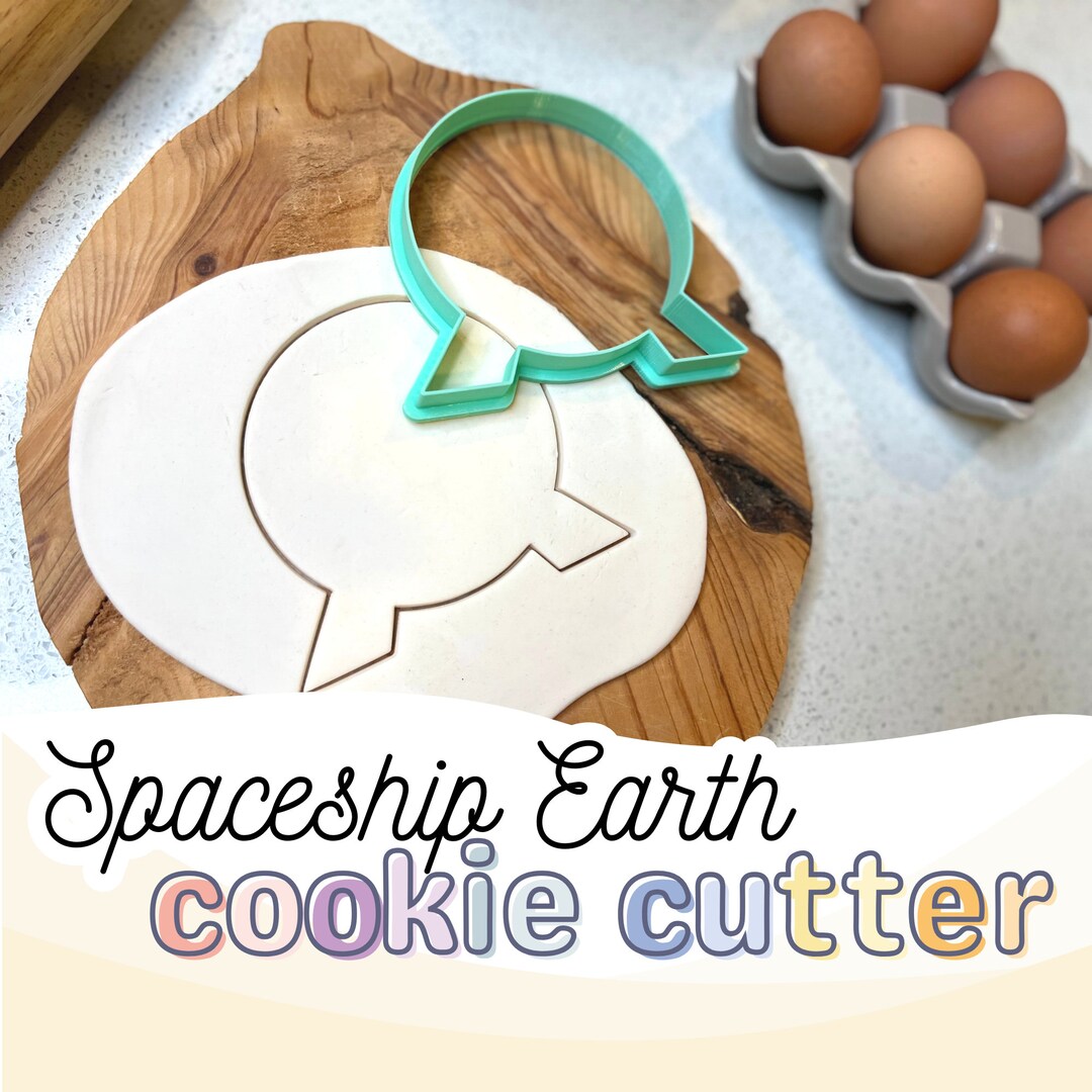 Spaceship Earth Outline Cookie Cutter 4 PLA Cutter for Baking and ...
