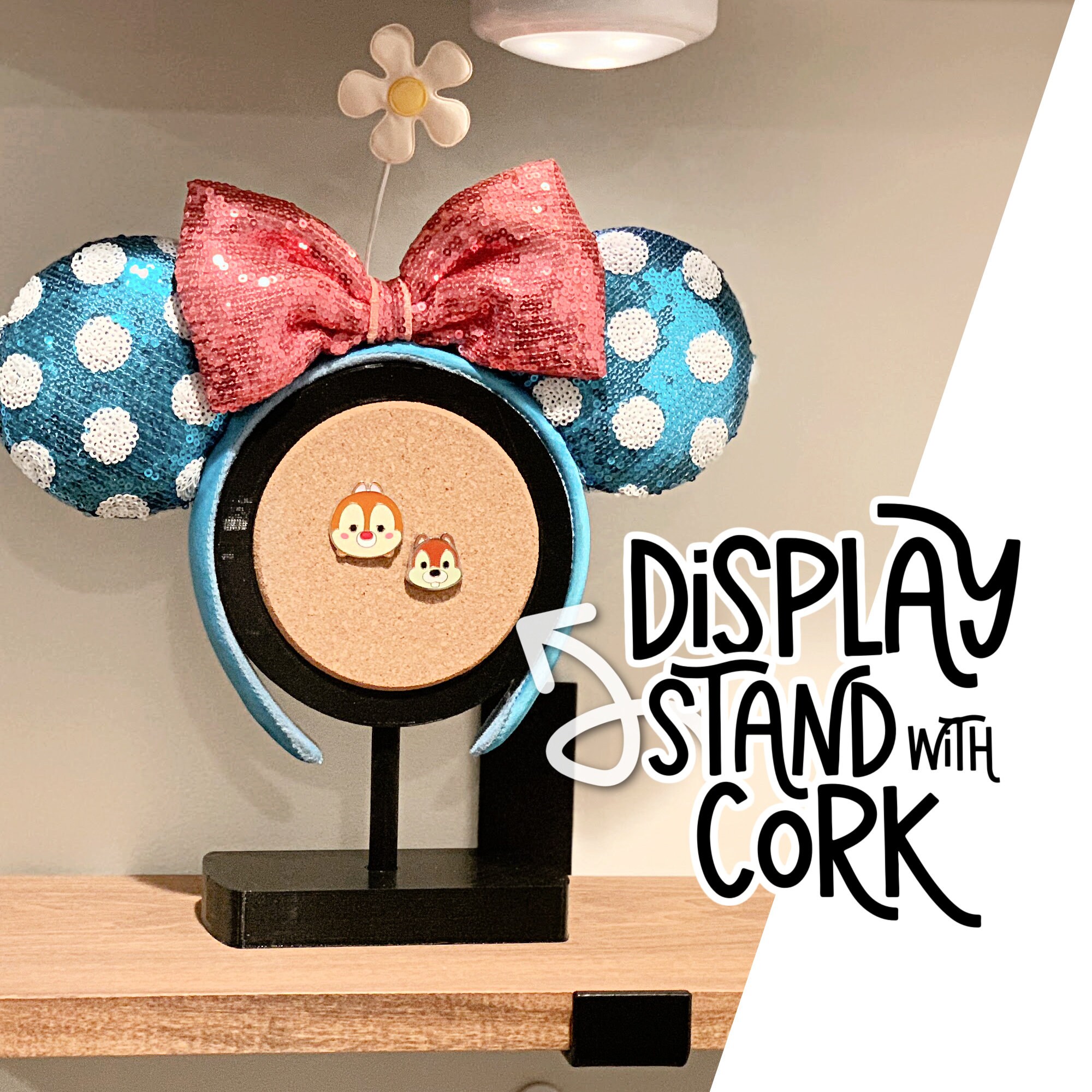 Disney Minnie Mouse Ear Display Stand 3D Printed PLA BLACK | Etsy