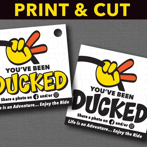 You've Been Ducked Duck Tags 12 Colors Included. - Etsy