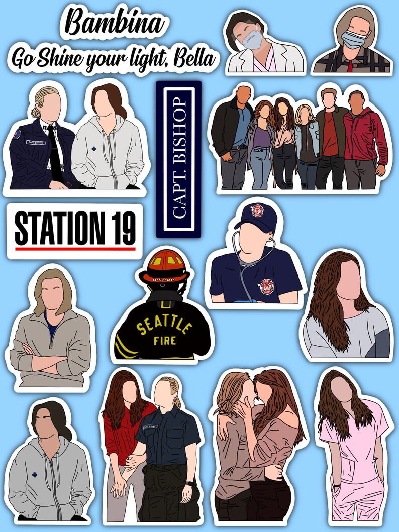 Station 19 Sticker Pack 16 Stickers Total maya Bishop & - Etsy