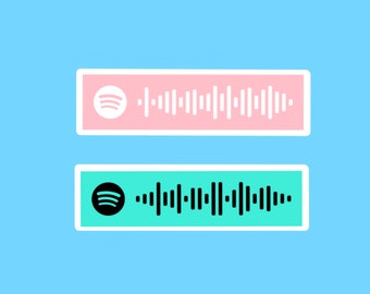 Spotify Code Sticker | Etsy