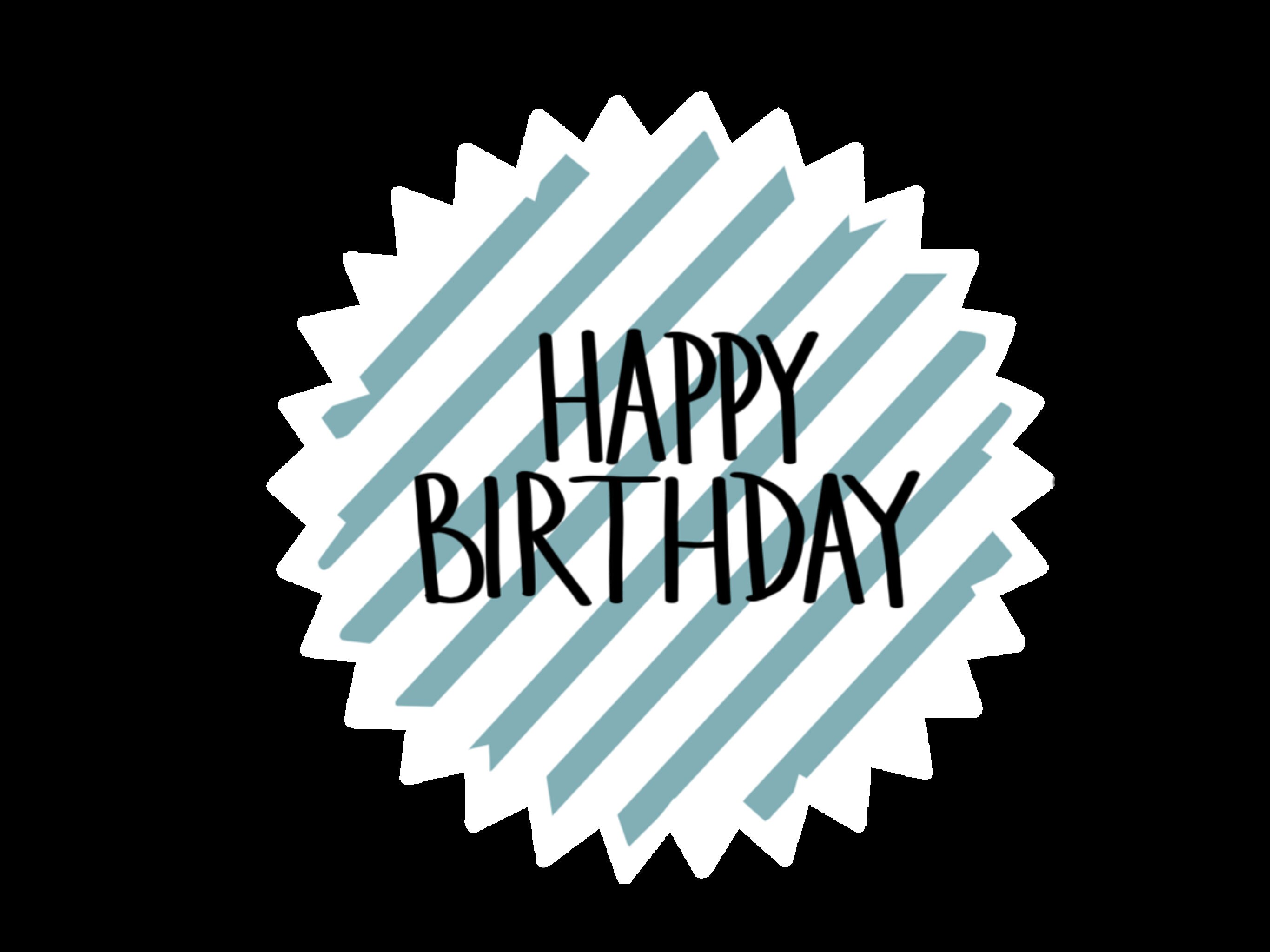 Happy Birthday Stickers Vinyl and Waterproof Stickers Happy | Etsy