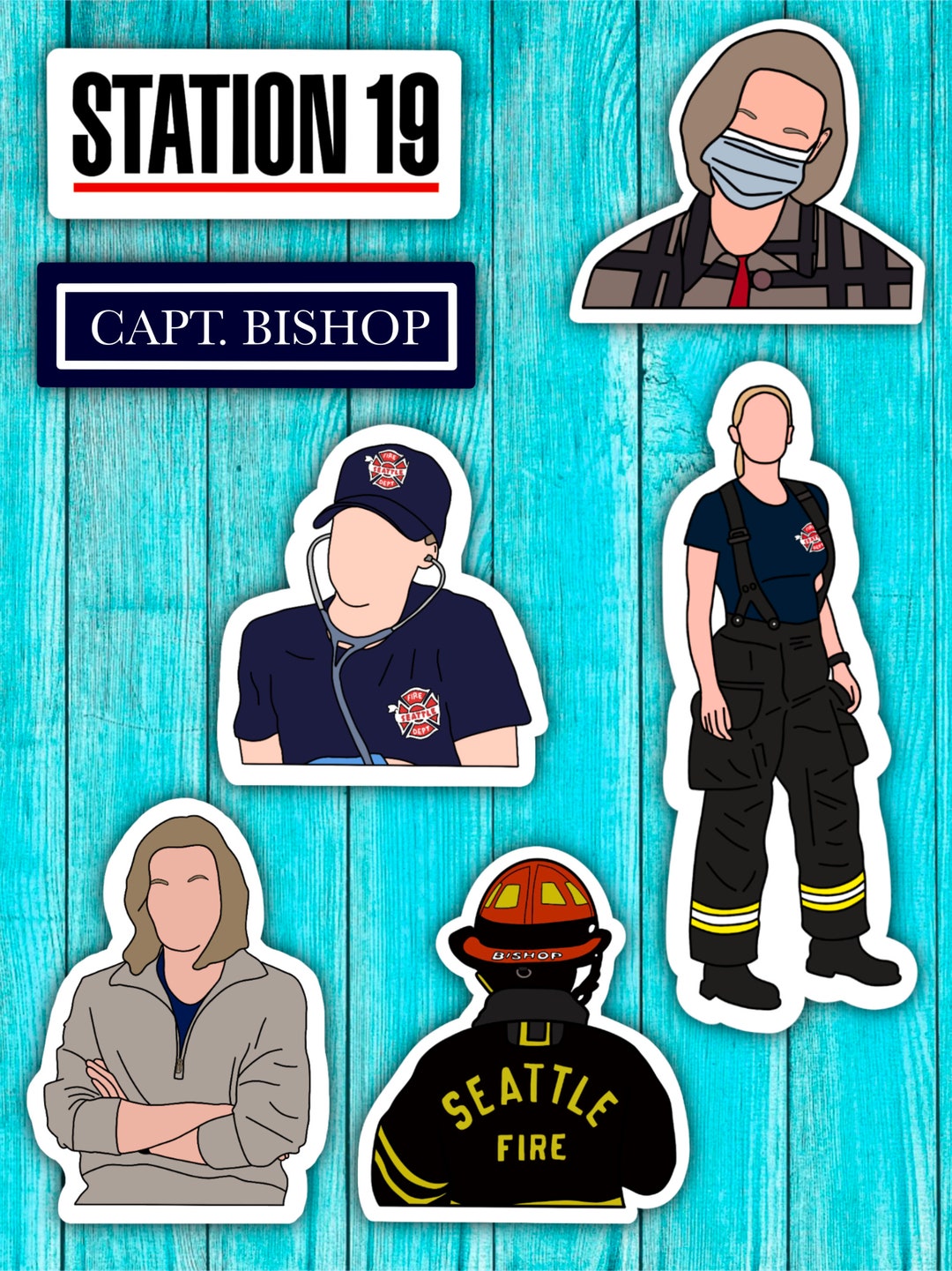 Maya Bishop Sticker Set 6 Stickers |vinyl and Waterproof Sticker |maya ...