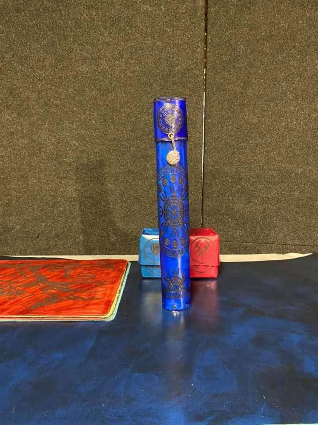 Hand Made Leather Play Mat Tube/map Tube - Etsy