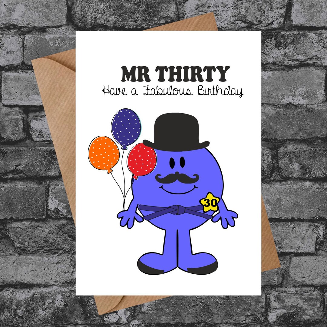 BC293 Mr Thirty Funny Cheeky Rude 30th Birthday Card - Etsy