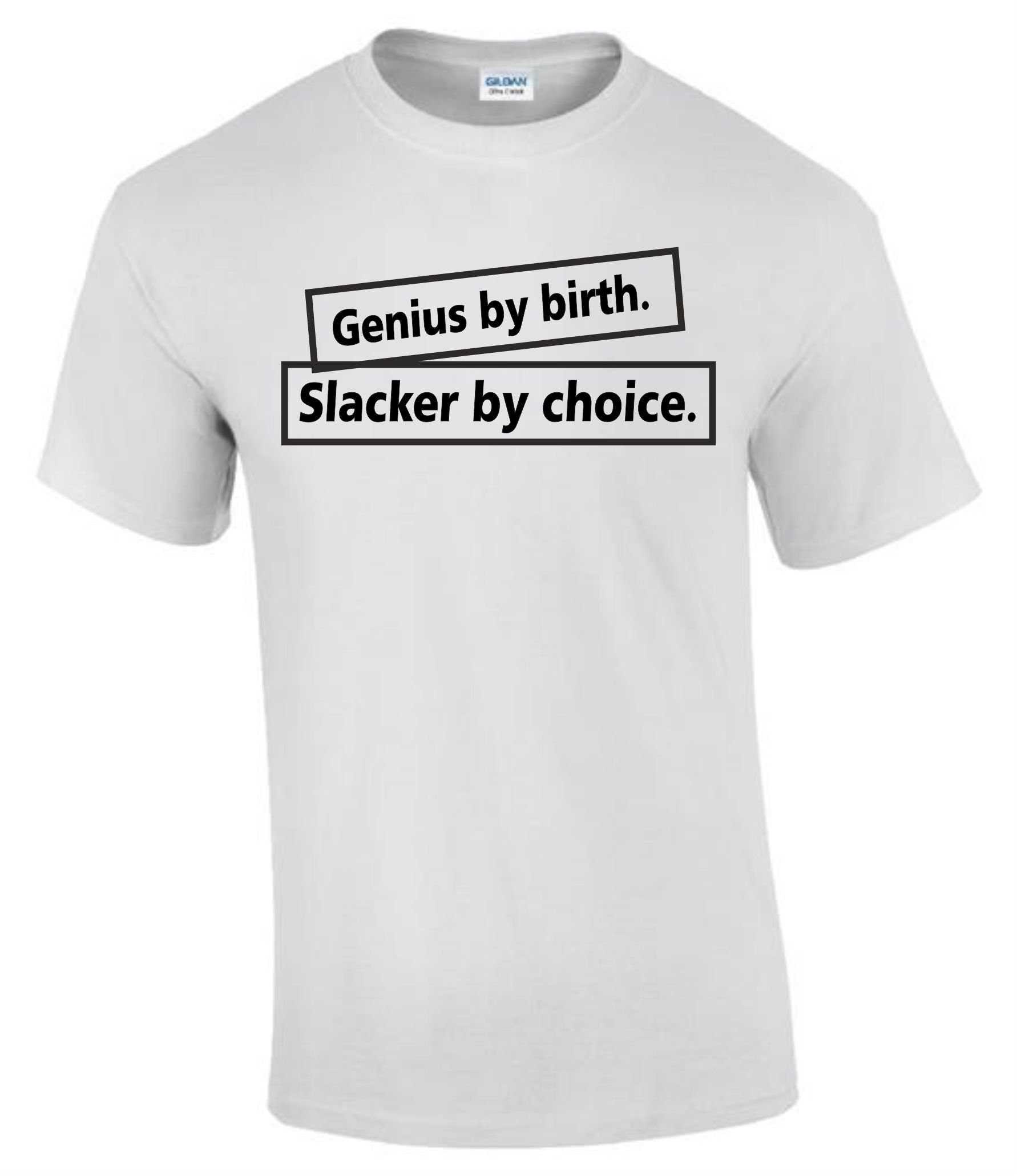 Genius by Birth Slacker Lazy Person Funny Rude Mens - Etsy