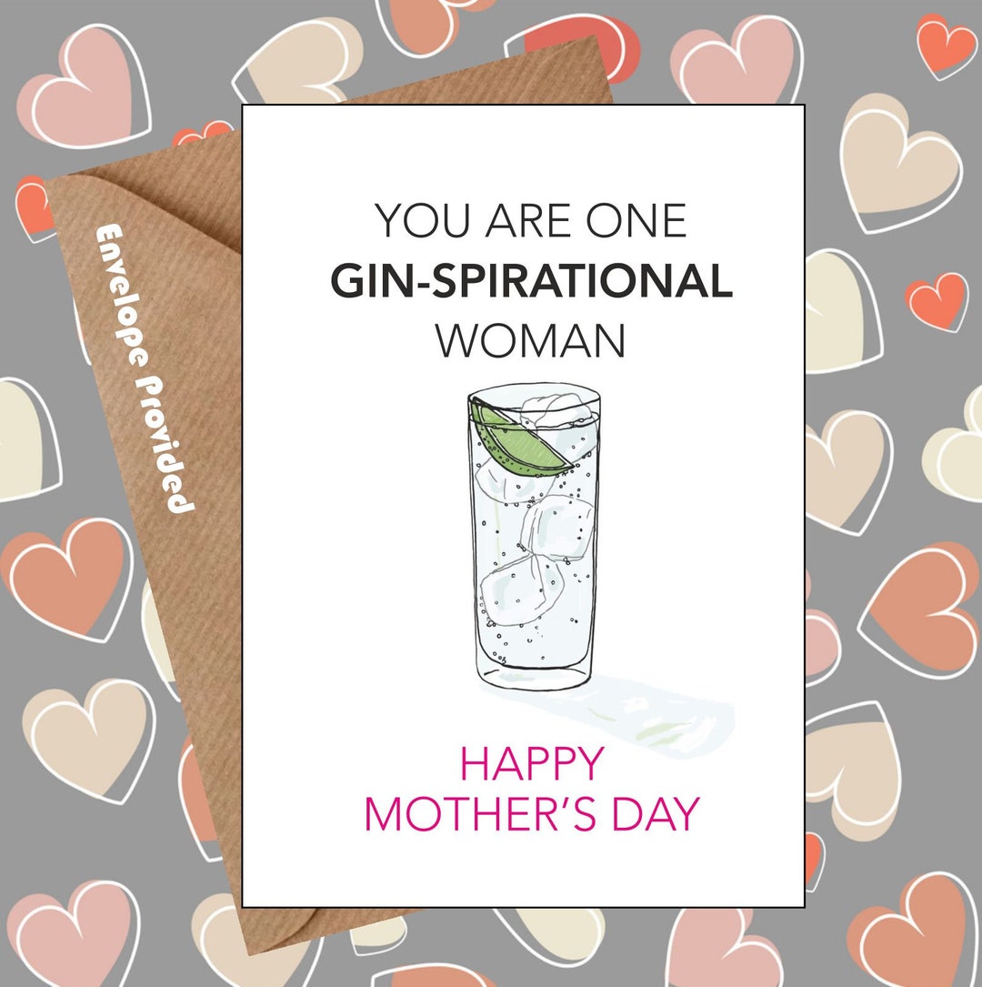 You Are Gin Separational Woman Funny Rude Mothers Day Card BC741 - Etsy
